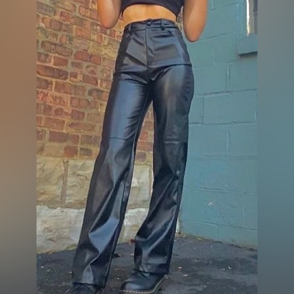 SHEIN | Pants & Jumpsuits | Shein Leather Pants Size 0 | Poshmark